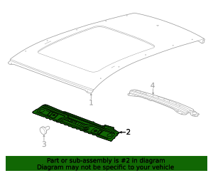 Roof Front Header Panel 60007044 | GMPartsDirect.com