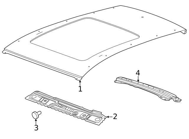 2020-2022 Buick Encore GX Roof Front Header Panel 60004820 ...