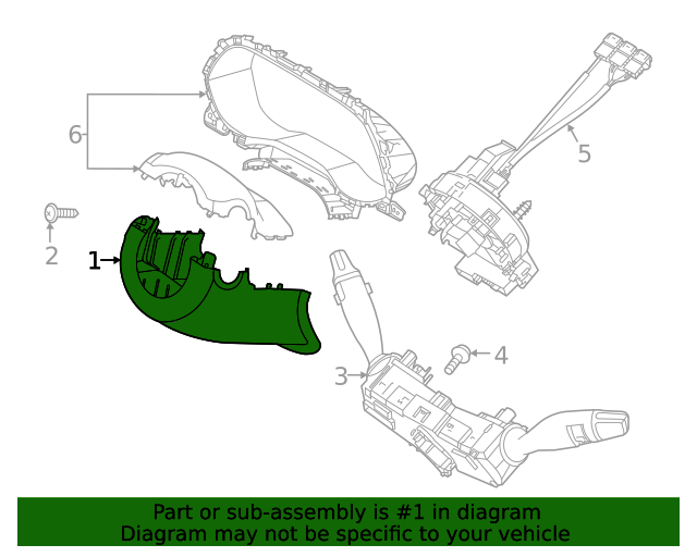 2020-2022 Hyundai Palisade Lower Column Cover 84852-S8000-NNB | World ...