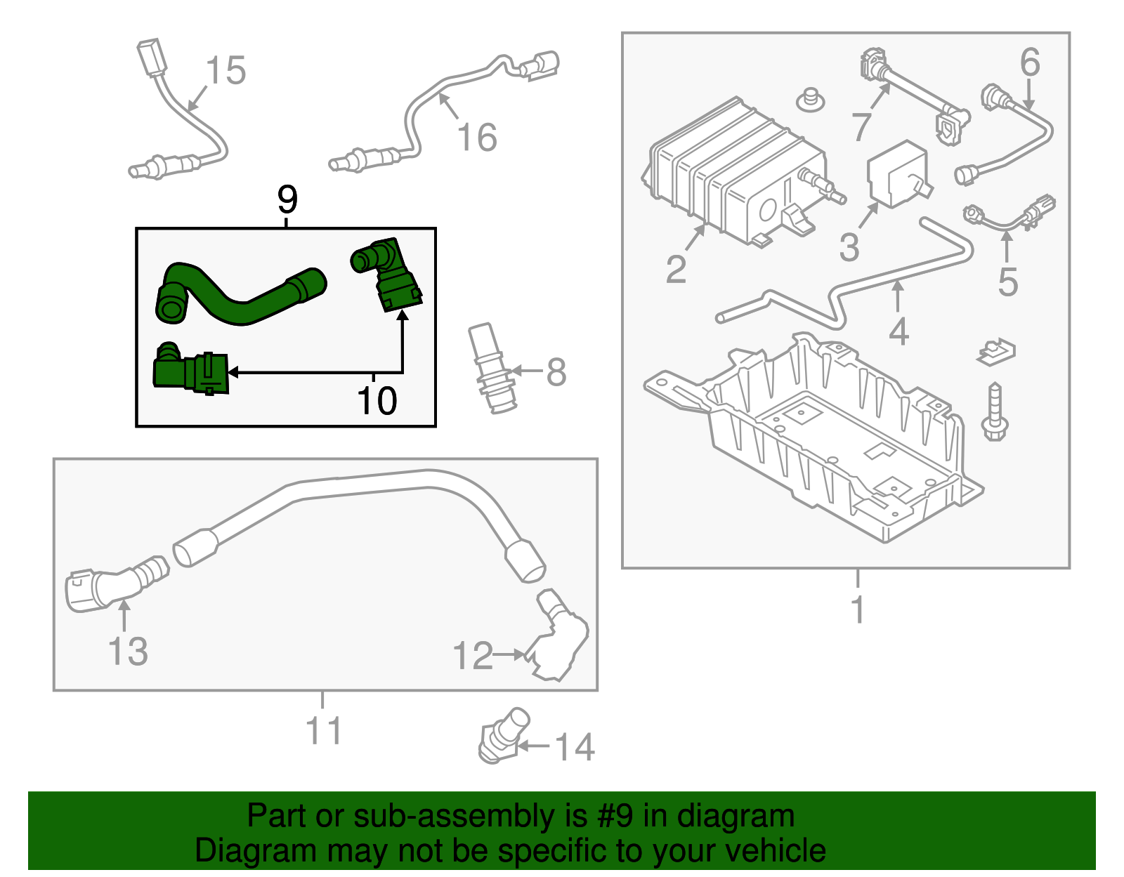 FR3Z-6758-C - PCV Tube 2015-2017 Ford Mustang | Big 3 Auto Parts