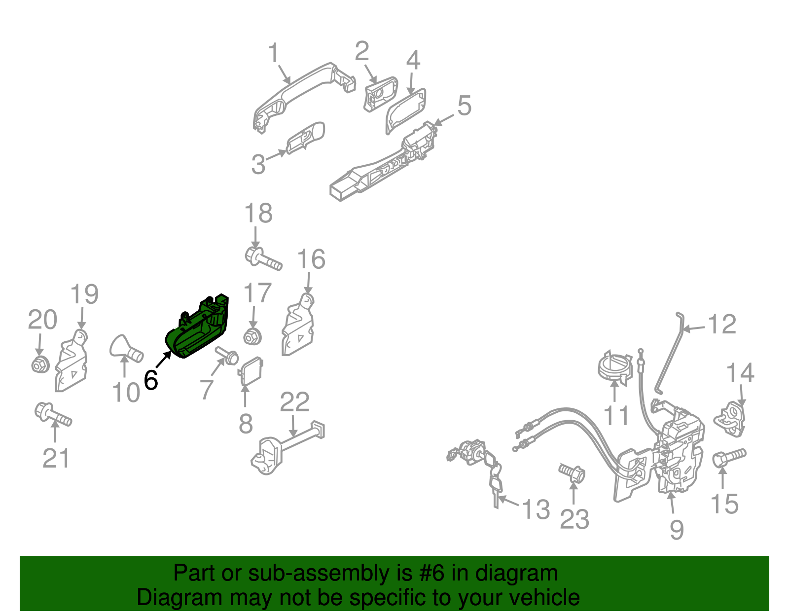 2008-2015 Nissan Handle, Inside 80671-JM00A | Sullivan Brothers Nissan
