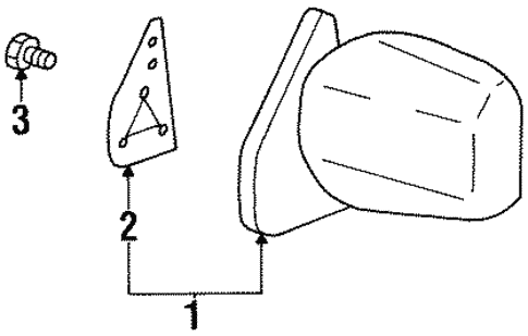 Outside Mirrors for 2001 Isuzu Rodeo Sport | Isuzu Parts Center