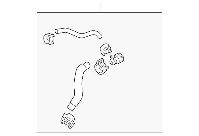 2013-2018 Volkswagen Outlet Hose 5C0-122-157-G | OEM Parts Online