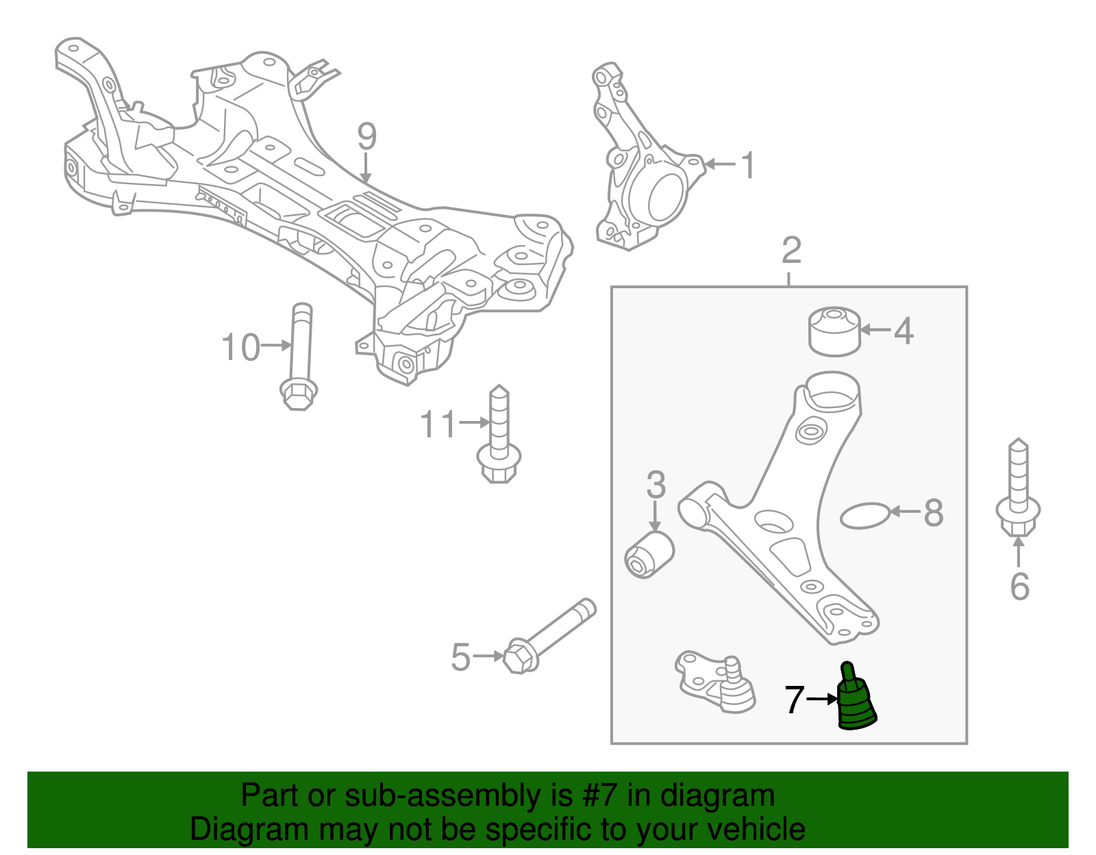 2010-2017 Kia Lower Ball Joint 54530-2K000 | Retail Performance Auto Parts