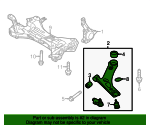 2012-2017 Kia Rio Lower Control Arm 54500 1W000 Kia Parts Store Kia ...