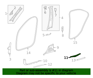 223-680-38-00-9051 - Door Sill Plate 2021-2024 Mercedes-Benz ...