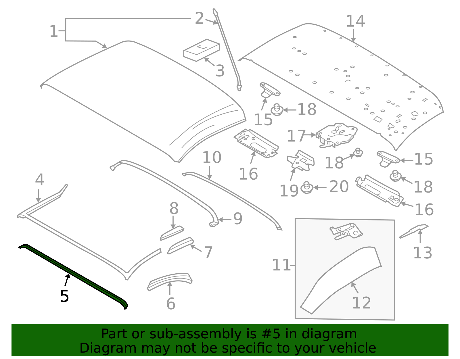 9P1-898-531-A - High-Quality Convertible Top Mounting Plate for 2021 ...