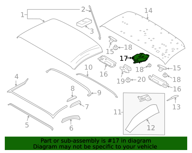 2020-2023 Porsche Convertible Top Latch 9P1-871-565-B | Porsche Marin