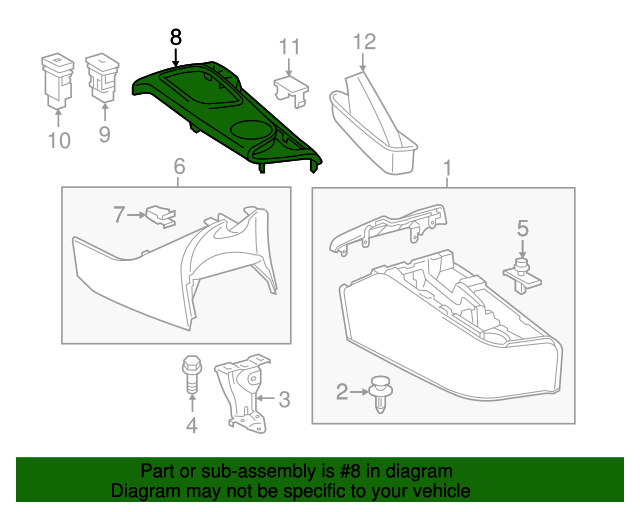 Toyota Panel Sub Assembly Cons 58804-74020-C0 | Auto Parts