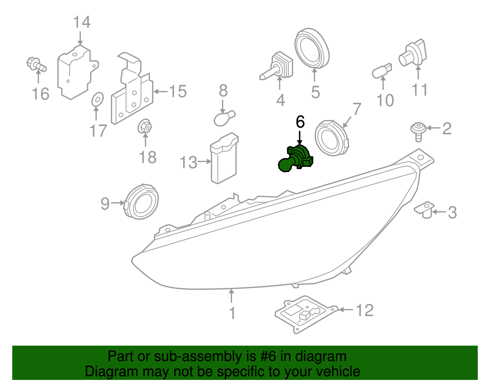 F1EZ-13466-A - Signal Lamp Bulb 2013-2018 Ford Focus | AutoNation Parts