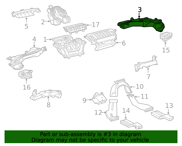 55085-02050 - Outer Duct - 2019-2023 Toyota Corolla | OEM Genuine ...