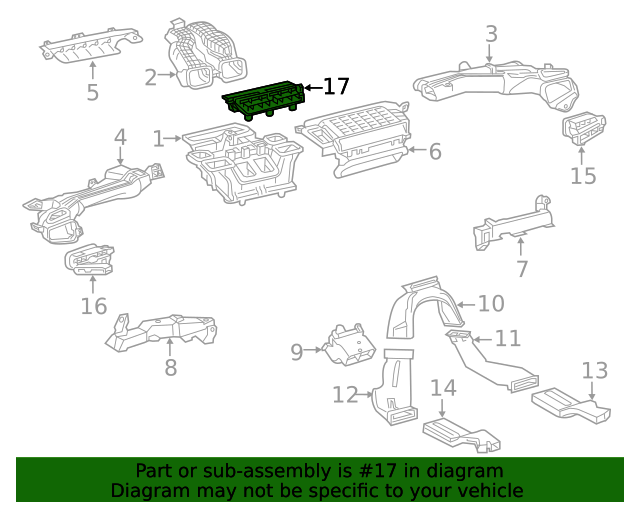 2020-2023 Toyota Air Vent 55670-02780 | Toyota Parts Center
