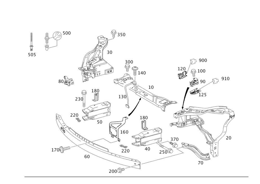 212-620-00-28 - Bracing 2006-2016 Mercedes-Benz | Mercedes-Benz USA Parts