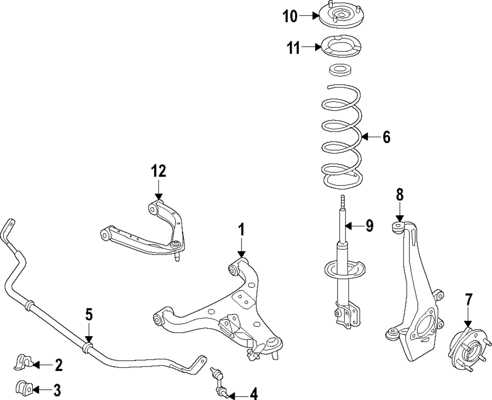 2022-2025 Nissan Frontier Coil Spring 54010-9BU4C | Bill Kay Nissan Parts
