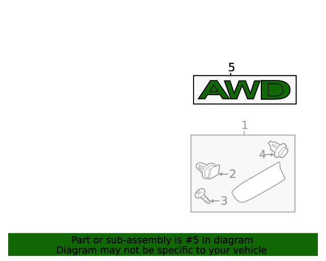 2019-2020 Kia K900 Emblem - Driver's Side (LH) 86317-J6000 | TascaParts.com