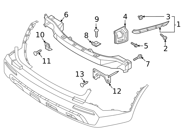 86637-R5000 - Lower Bracket 2021-2023 Kia Sorento | Kia.Parts Store