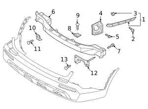 86637-R5000 - Lower Bracket 2021-2023 Kia Sorento | Kia.Parts Store