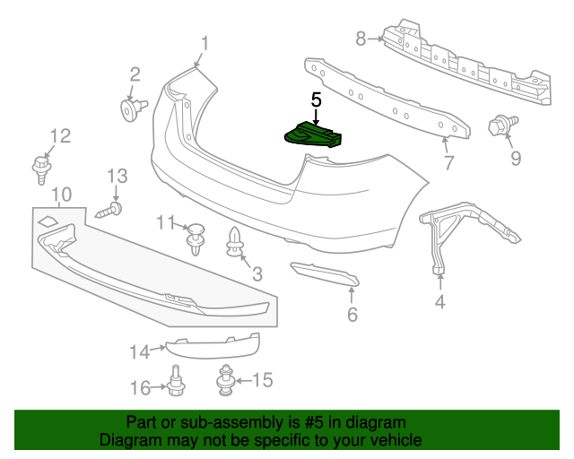 71508-TM8-A00 - Upper Retainer 2010-2014 Honda Insight | Honda Parts Online