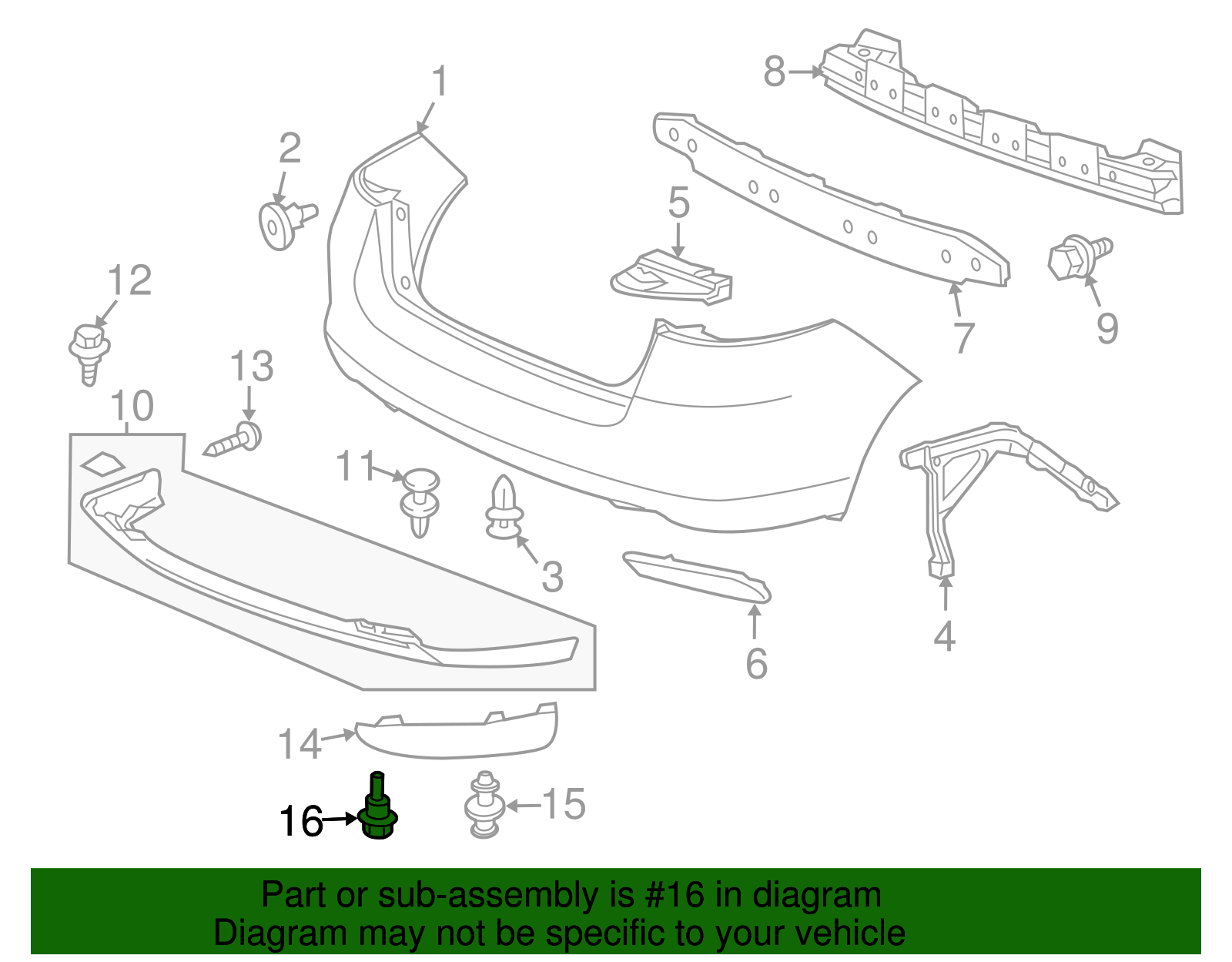 2008-2025 Honda 2008-2025 Honda - Bolt Bumper Corner 90192-SG0-003 ...