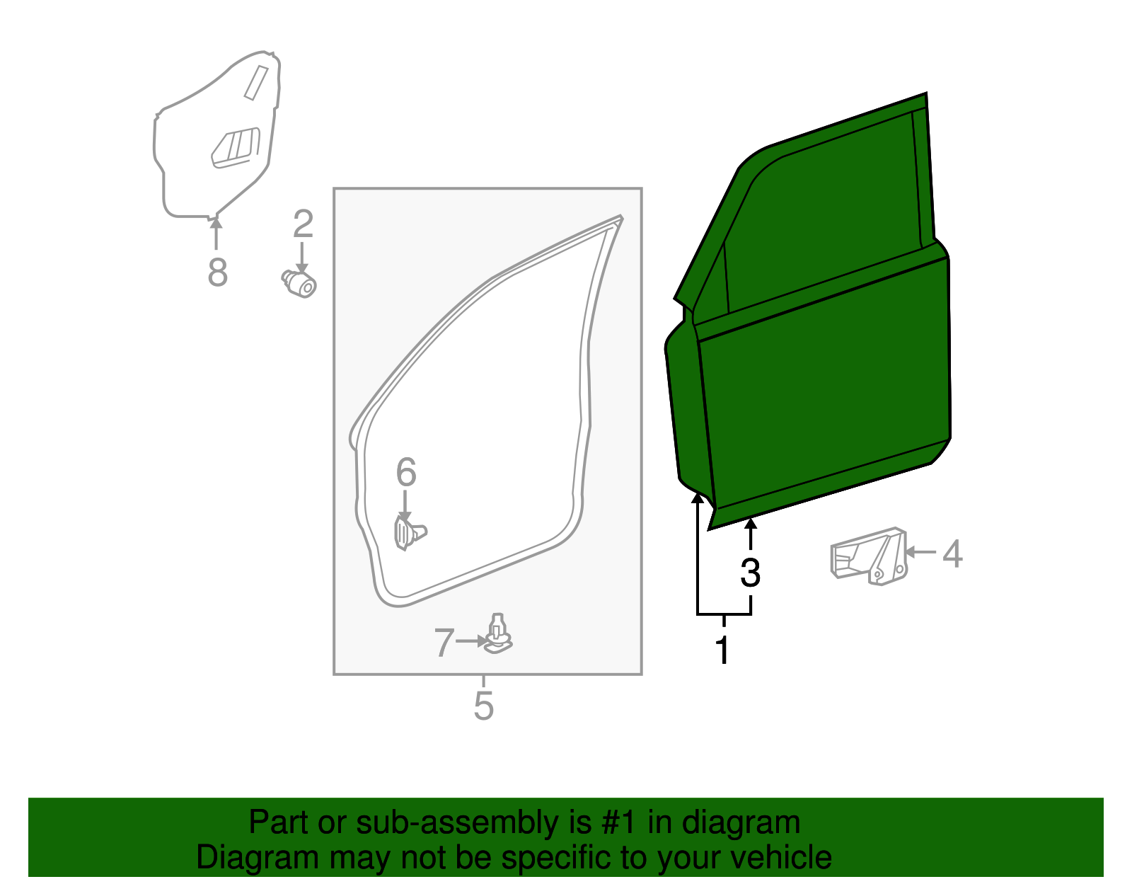 67002-35632 - Door Shell - 2010-2024 Toyota 4Runner | OEM Genuine ...