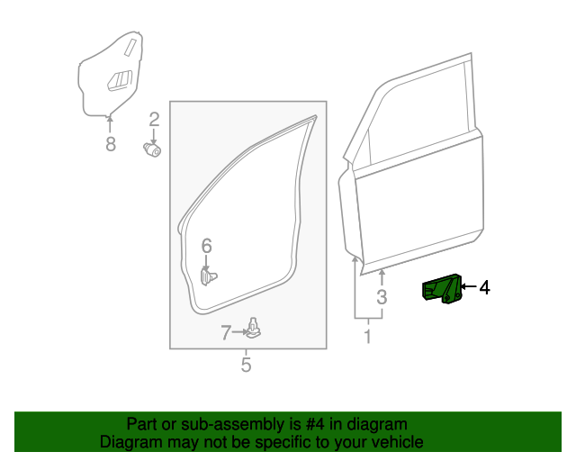 67923-60030 - Door Panel Insulation 2010-2024 Toyota 4Runner ...