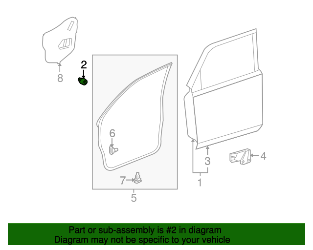 1993-2023 Toyota Cushion 90541-09069 | Toyota Parts