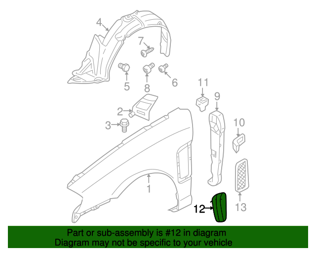 87772-2C000 - Louver - 2003 2004 Hyundai Tiburon | World OEM Parts Hyundai
