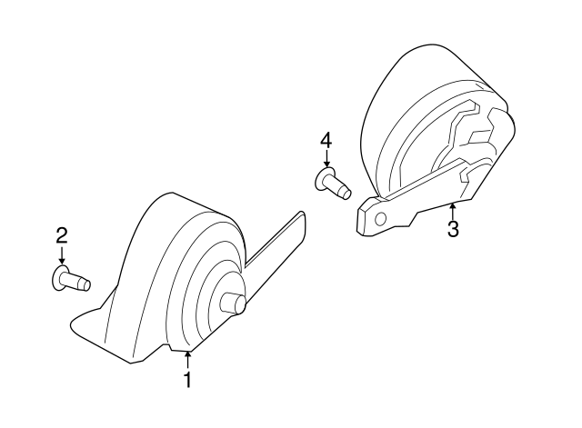 2022-2023 Nissan Maxima High Note Horn 25610-3TA2A | TascaParts.com