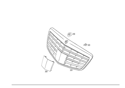 Radiator Grill for 2006 Mercedes-Benz S 350 | Mercedes-Benz USA Parts