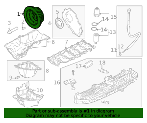 2019-2023 Land Rover Crankshaft Pulley LR121747 | OEM Parts Online