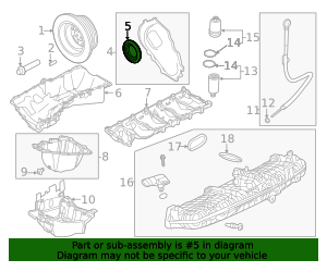 2019-2023 Land Rover Timing Cover Front Seal LR121757 | JaguarParts.com