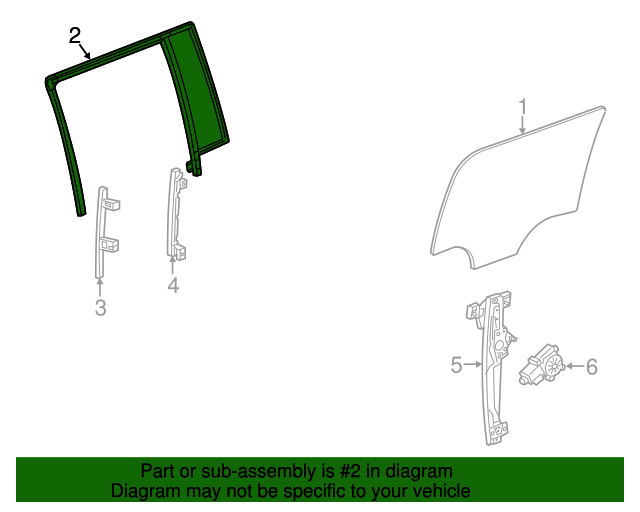 2015-2020 GM Fixed Glass 85170137 | OEM Parts Online
