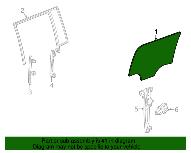 20979110 Window - New OEM Part From GM Parts Direct | GM Parts Store