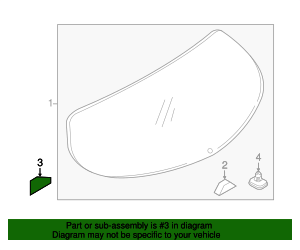 2017-2019 Mazda CX-5 Back Glass Clip KB7W-50-896 | TascaParts.com