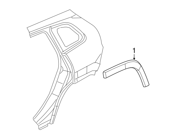 2014-2018 Jeep Cherokee Molding 68210317AC | Mopar Parts Canada