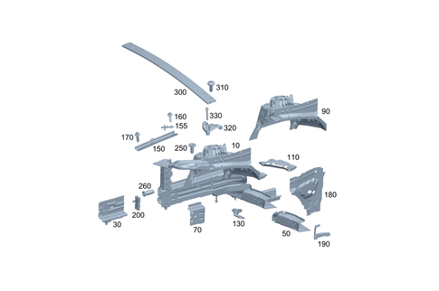 Wheel Well, Front Axle Carrier for 2024 Mercedes-Benz GLC43 AMG ...