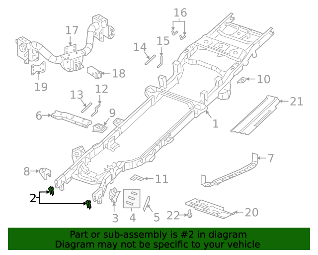 2020-2021 Ram 2500 Rail End 68456209AA | TascaParts.com