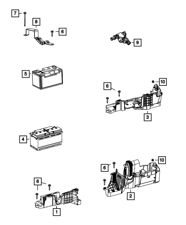 2017 Jeep Wrangler Storage Battery 4727475ED | My Mopar Parts
