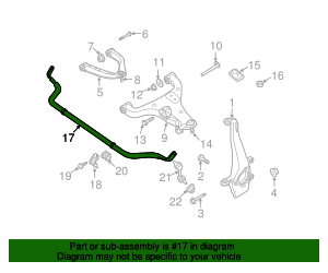 54611-7S010 - Stabilizer Bar 2004-2015 Nissan | Nissan Parts ...