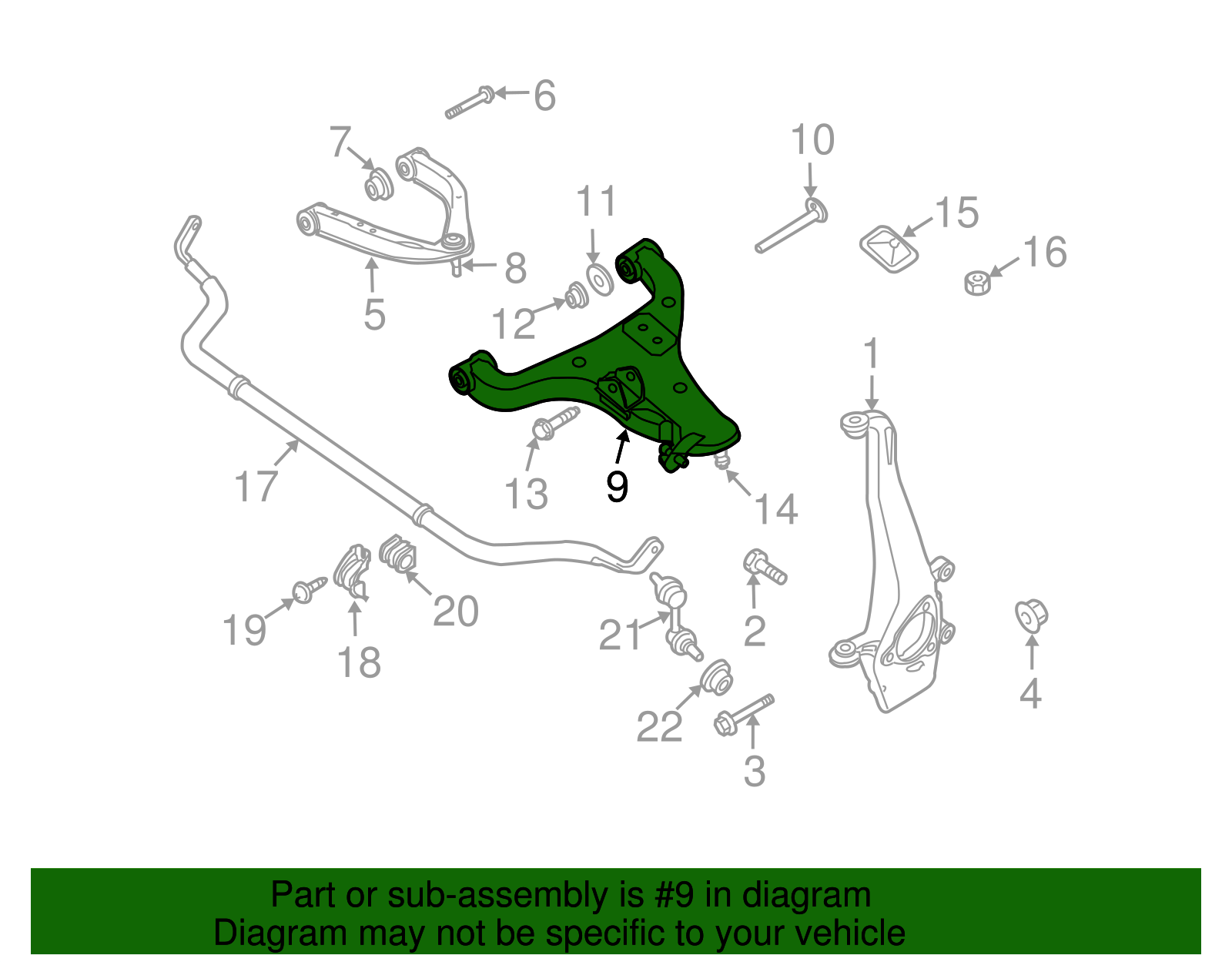2006-2015 Nissan Armada Lower Control Arm 54500-ZQ00A | Temecula Nissan ...