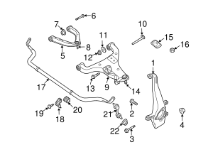 2006-2015 Nissan Armada Suspension Control Arm 54500-ZQ00A ...