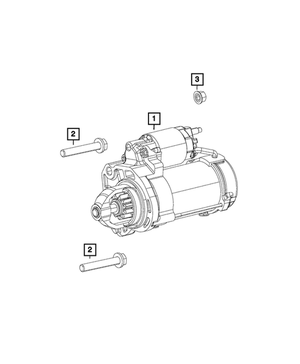 2019-2025 Jeep Engine Starter 56029780AD | Mopar Online Parts