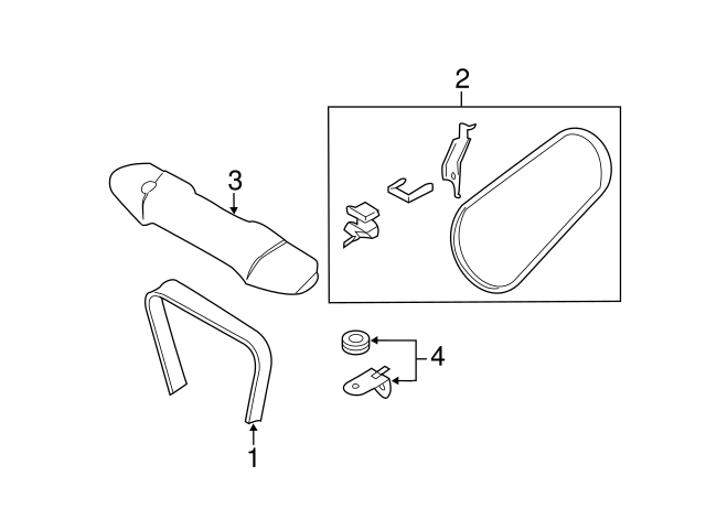 2008-2021 Subaru Ac Belt Kit [stretch Style] 11718AA082 | Subaru Parts ...