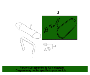 2008-2021 Subaru AC Belt 11718AA082 | OEM Parts Online