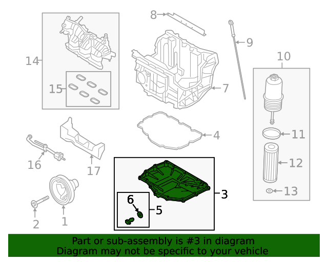 2020-2024 Ford Oil Pan L1MZ-6675-C | OEM Parts Online