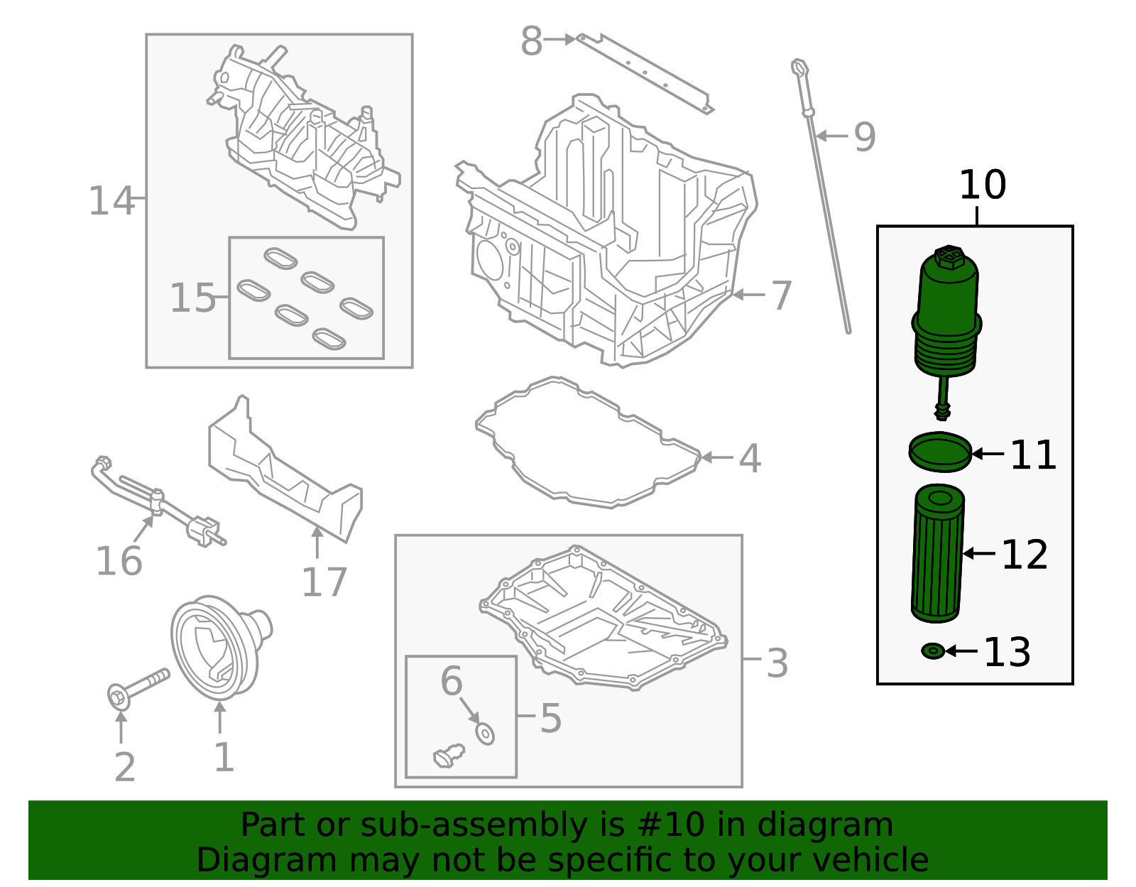 2015-2025 Ford OEM NEW 2015-2020 Ford Edge Explorer Oil Filter Assembly ...