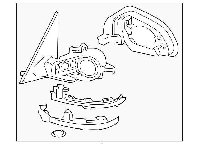 51167478042 - 2017-2018 BMW X4 Mirror Assembly (51-16-7-478-042) | BMW ...