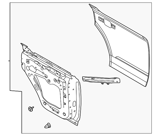 M2DZ-7824631-B Door Assembly Rear | Fairway Ford Parts