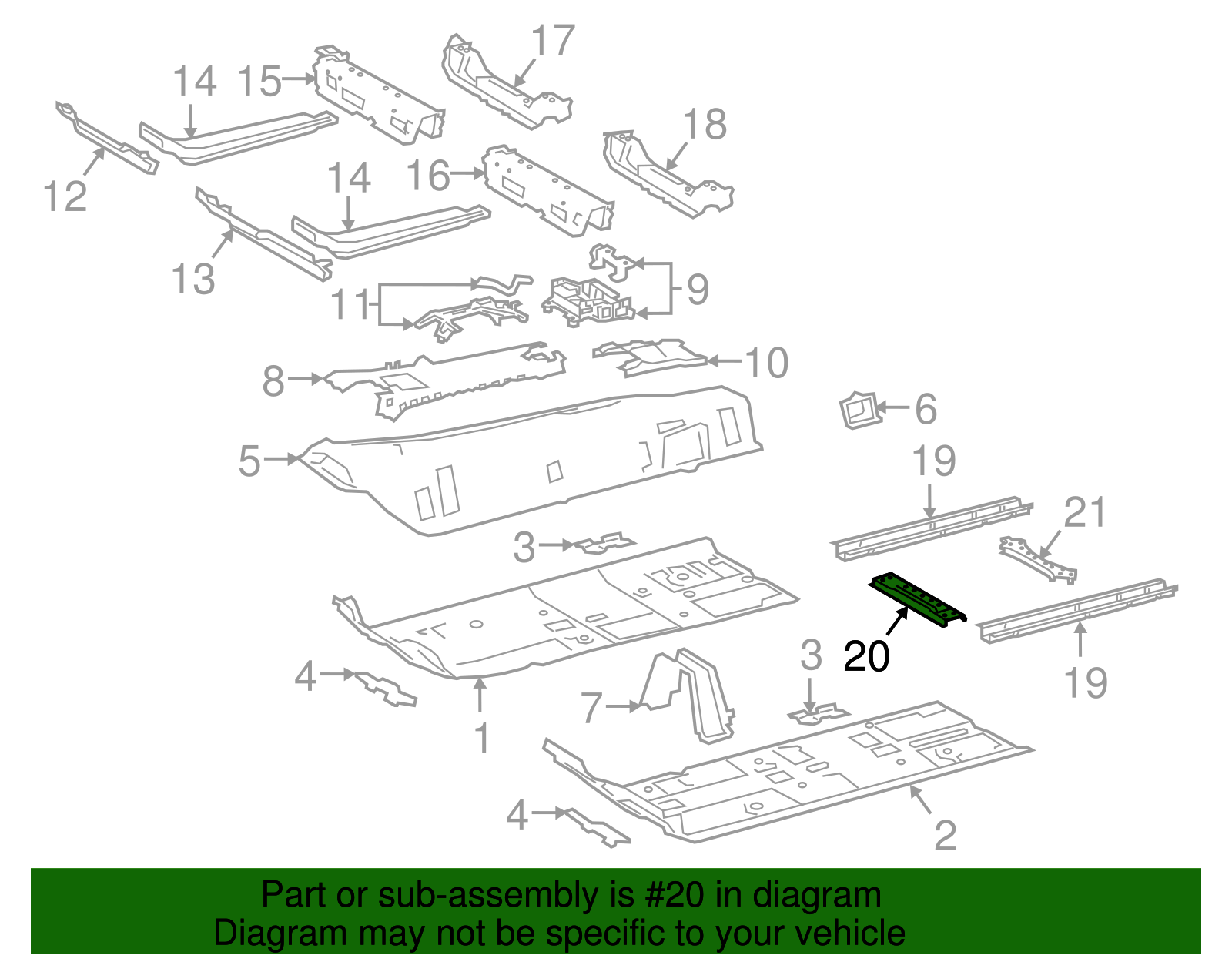 2018-2025 Toyota Camry Front Brace 57523-06010 | OEM Parts Online