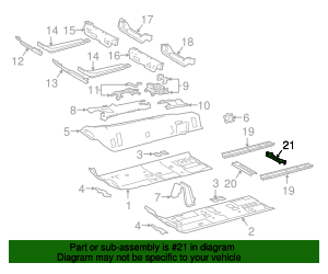 57533-06070 - Rear Brace - 2018-2024 Toyota Camry | OEM Genuine Toyota ...